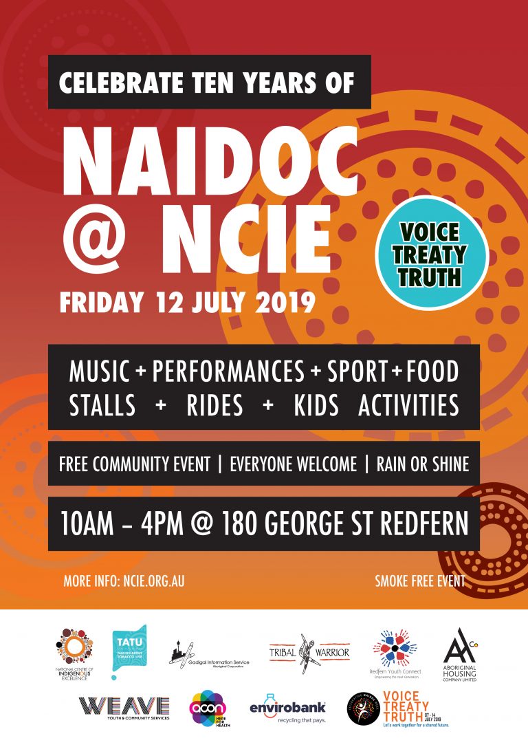 FIRST ACTS ANNOUNCED FOR NAIDOC AT NCIE - National Centre of Indigenous ...
